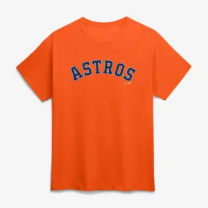 LOGO ATHLETIC Houston Astros Wordmark T-shirt - Orange