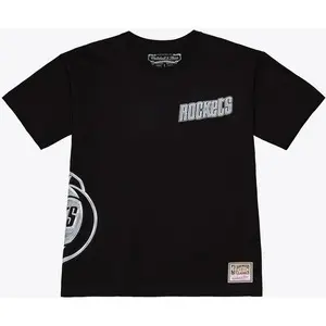 Mitchell & Ness Houston Rockets Chrome Heritage T-shirt - Black