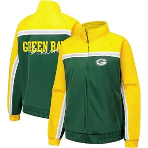 G-III 4HER BY CARL BANKS Bay Packers Track Jacket - Green