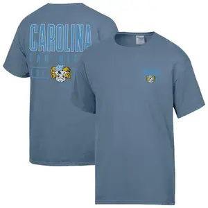 COMFORTWASH North Carolina Tar Heels Big Name T-shirt - Blue