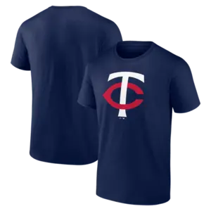 LOGO ATHLETIC Minnesota Twins Official Logo T-shirt - Navy
