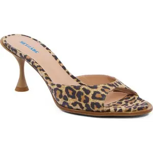 BETZÁBE Jenni Sandal - Tan Leopard Suede Tonal Heel