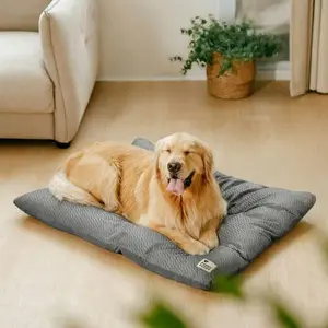 FUNNYFUZZY Dual-sided Plush Washable Dog Pad - Deep Grey