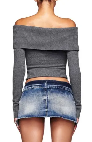 I.AM.GIA Zion Off-the-shoulder Zip Cardigan