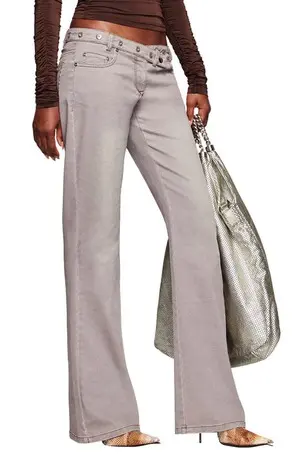 I.AM.GIA Low Rise Flare Leg Pants