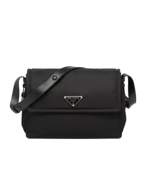 Prada Traveller Medium Padded Re-nylon Bag - Black