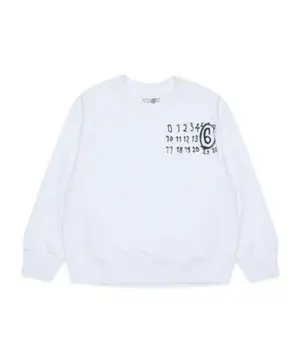 MAISON MARGIELA Numbers-motif Sweatshirt - White