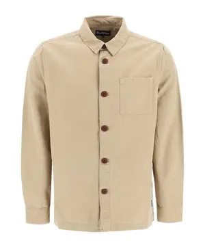 Barbour Buttoned Washed Overshirt - Nude