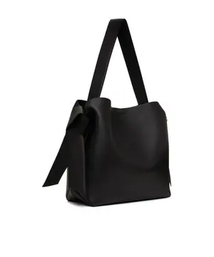 Acne Studios Logo Detailed Midi Shoulder Bag