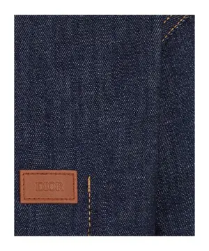 Dior Logo Patch Buttoned Denim Jacket