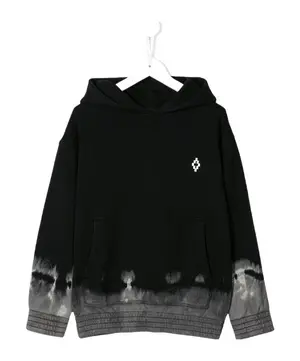 MARCELO BURLON COUNTY OF MILAN Long Sleeve Tie-dye Print Hoodie - Black
