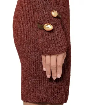Bottega Veneta Gold Stopper Cuff Bracelet