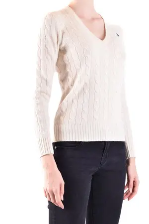 Polo Ralph Lauren Cable-knit V-neck Jumper - No