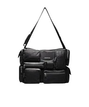 Balenciaga Superbusy Large Shoulder Bag - Black