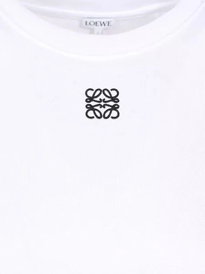 Loewe Anagram Embroidered Crewneck T-shirt - White