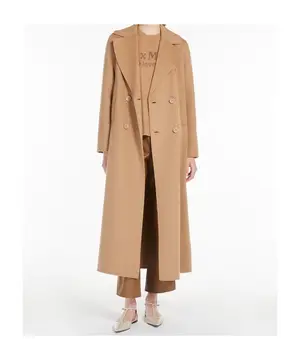 Max Mara Custodi Double-breasted Long-sleeved Coat