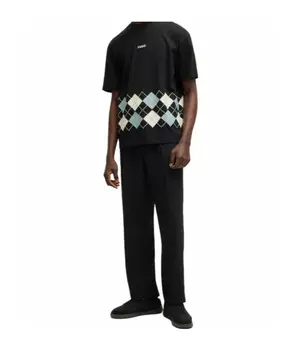 Hugo Boss Hugo Logo Embroidered Oversized T-shirt