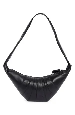LEMAIRE Medium Croissant Leather Crossbody Bag