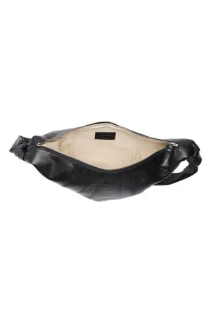 LEMAIRE Medium Croissant Leather Crossbody Bag