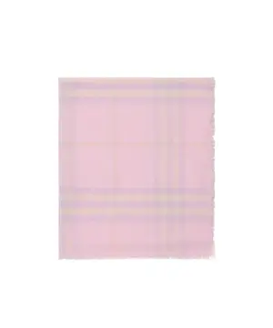 Burberry Wide Check Wool Scarf - Fondant