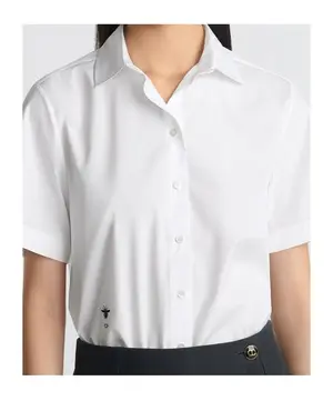 Dior Cropped Button-up Blouse