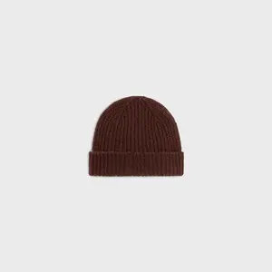 Celine Triomphe Beanie In Seamless Cashmere
