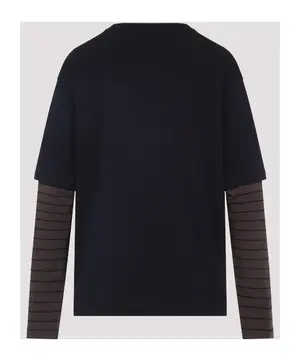 Miu Miu Long Sleeve Crew Neck T-shirt