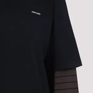 Miu Miu Long Sleeve Crew Neck T-shirt