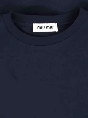 Miu Miu Long Sleeve Crew Neck T-shirt