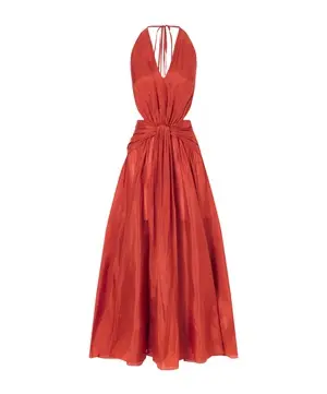 Zimmermann Indra Cut-out Halterneck Maxi Dress - No