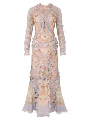 Zimmermann Rebellion Long Dress - Multicolor