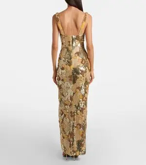 Rachel Gilbert Elyse Beaded Gown