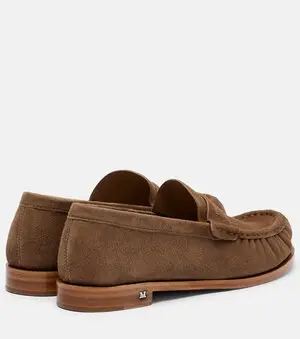Max Mara Suede Penny Loafers