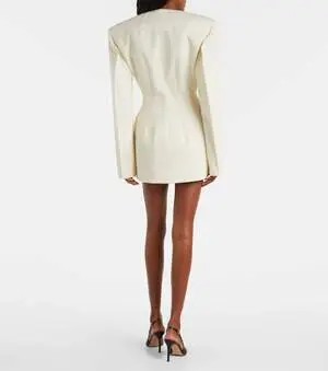 Wardrobe.NYC Double-breasted Mini Dress - White