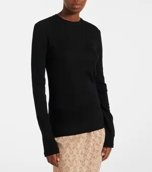 THE ROW Dantea Cotton Jersey Top - Black