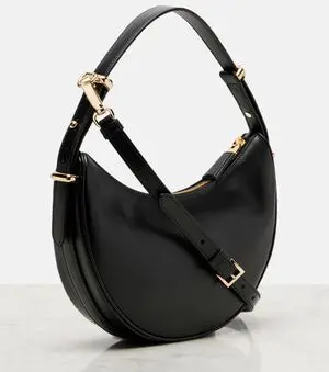 Prada Small Leather Shoulder Bag - Black