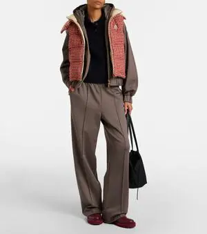 Moncler Niverolle Checked Wool-blend Down Vest
