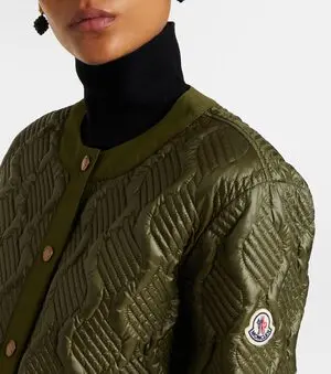 Moncler Libellule Quilted Down Jacket - Green