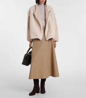 Moncler Virgin Wool Turtleneck Sweater With Buttoned Shoulder - Beige