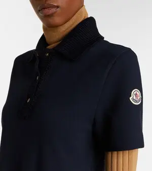Moncler Cotton Piqué Polo Dress