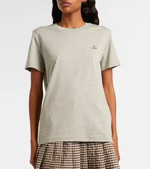 Moncler Set Of Three Cotton Jersey T-shirts - Multicoloured