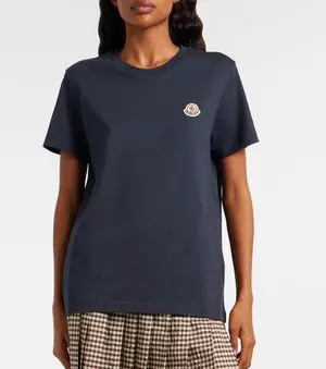Moncler Set Of Three Cotton Jersey T-shirts - Multicoloured