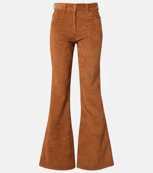 Moncler Corduroy Flared Pants - Brown