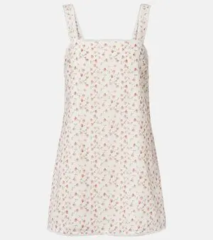 Posse Charlotte Floral Cotton Mini Dress