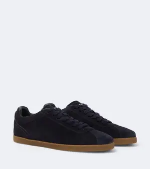 Kiton Suede Lace-up Sneakers - Blue