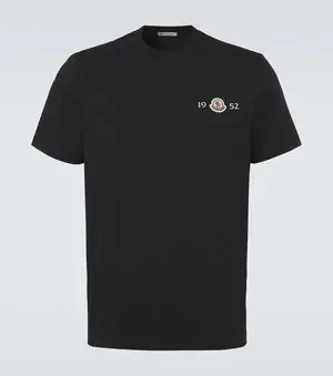 Moncler Cotton-blend Jersey T-shirt - Black