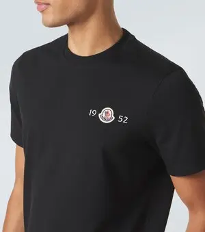 Moncler Cotton-blend Jersey T-shirt - Black