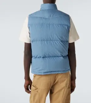 Moncler Ervional Denim Down Vest