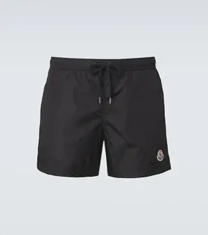 Moncler Logo Swim Trunks - Black