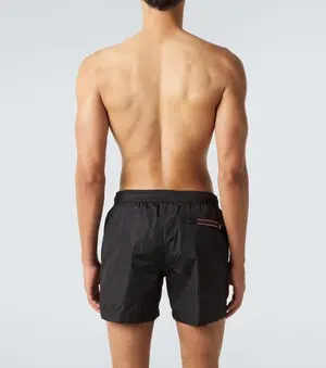Moncler Logo Swim Trunks - Black